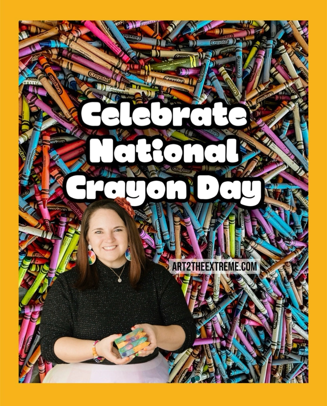 National Crayon Day – Art 2 the Extreme® - The Original Rainbow Crayon®