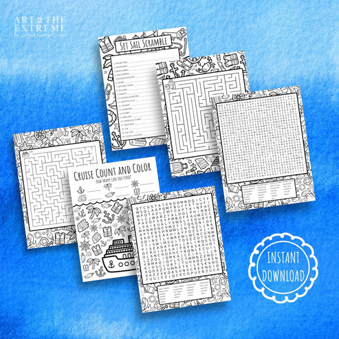Cruise Activities for Kids - Printable Cruise Activity – Art 2 the ...