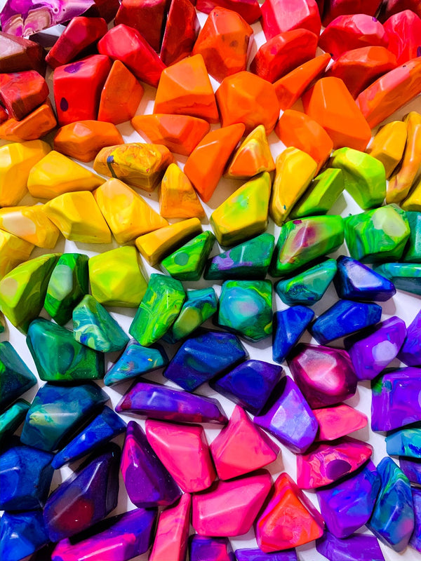 Kids Birthday Party Favors - Rainbow Rock Crayon Favor Bags – Art 2 the ...